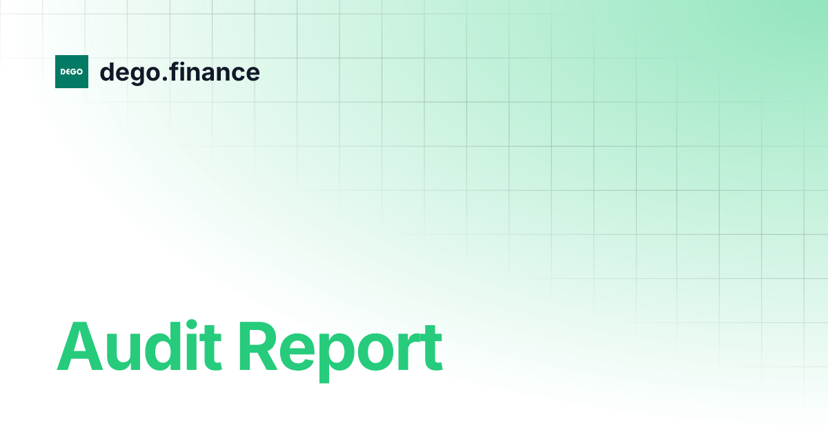 Audit Report | dego.finance